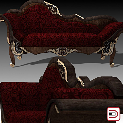 Second Life Marketplace - [Danielito] Victorian Lounge Couch